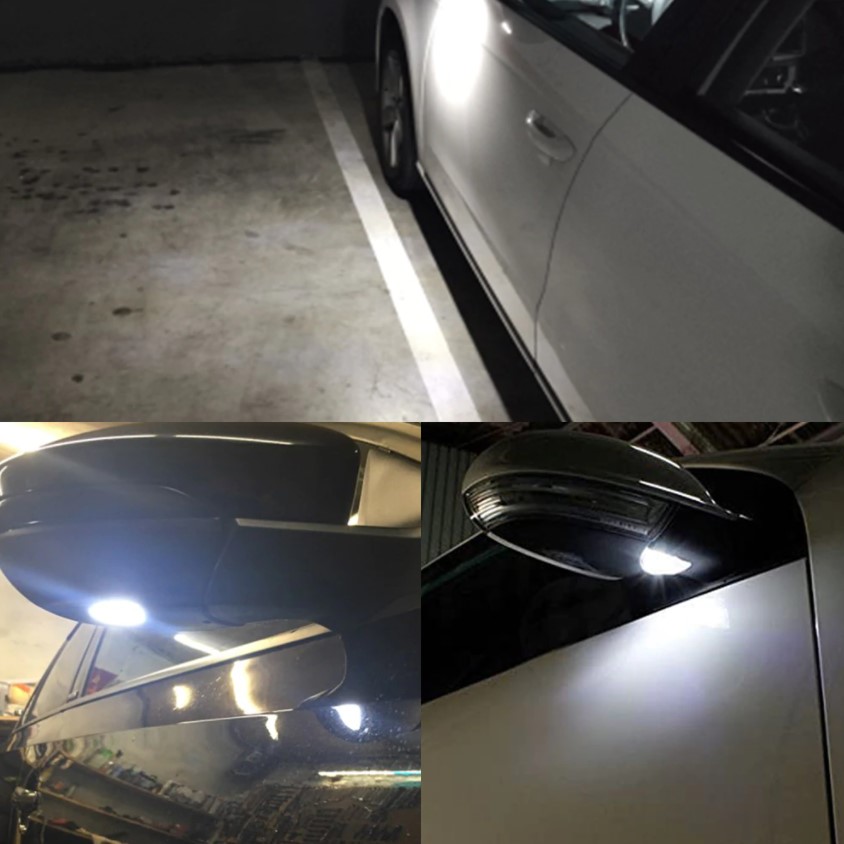 LED osvětlení pod zrcátka VW Passat B7 EOS CC Scirocco MK3 Jetta MK6 ...